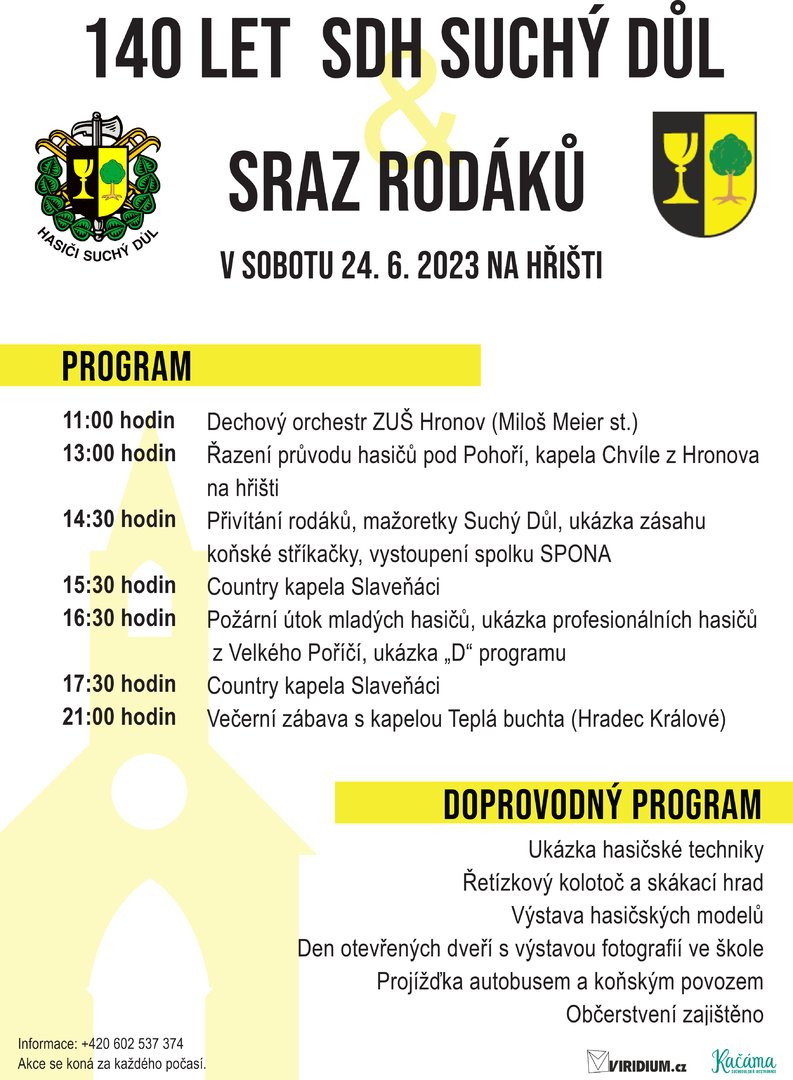 140 let SDH Suchý Důl a Sraz rodáků
